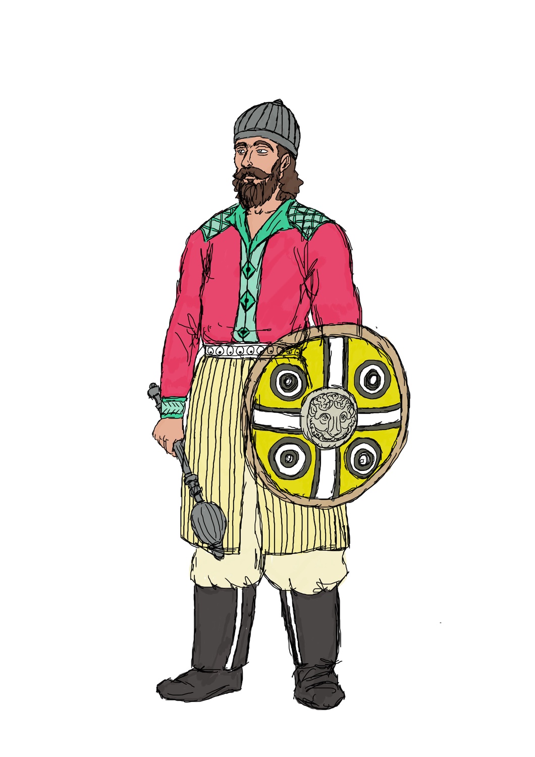 Persian tunic from the 9-10th century (Iranian - Daylamite? Khurramite ...